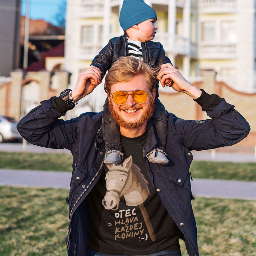 Pánske tričko Hlava každej koniny - Kura Harabura