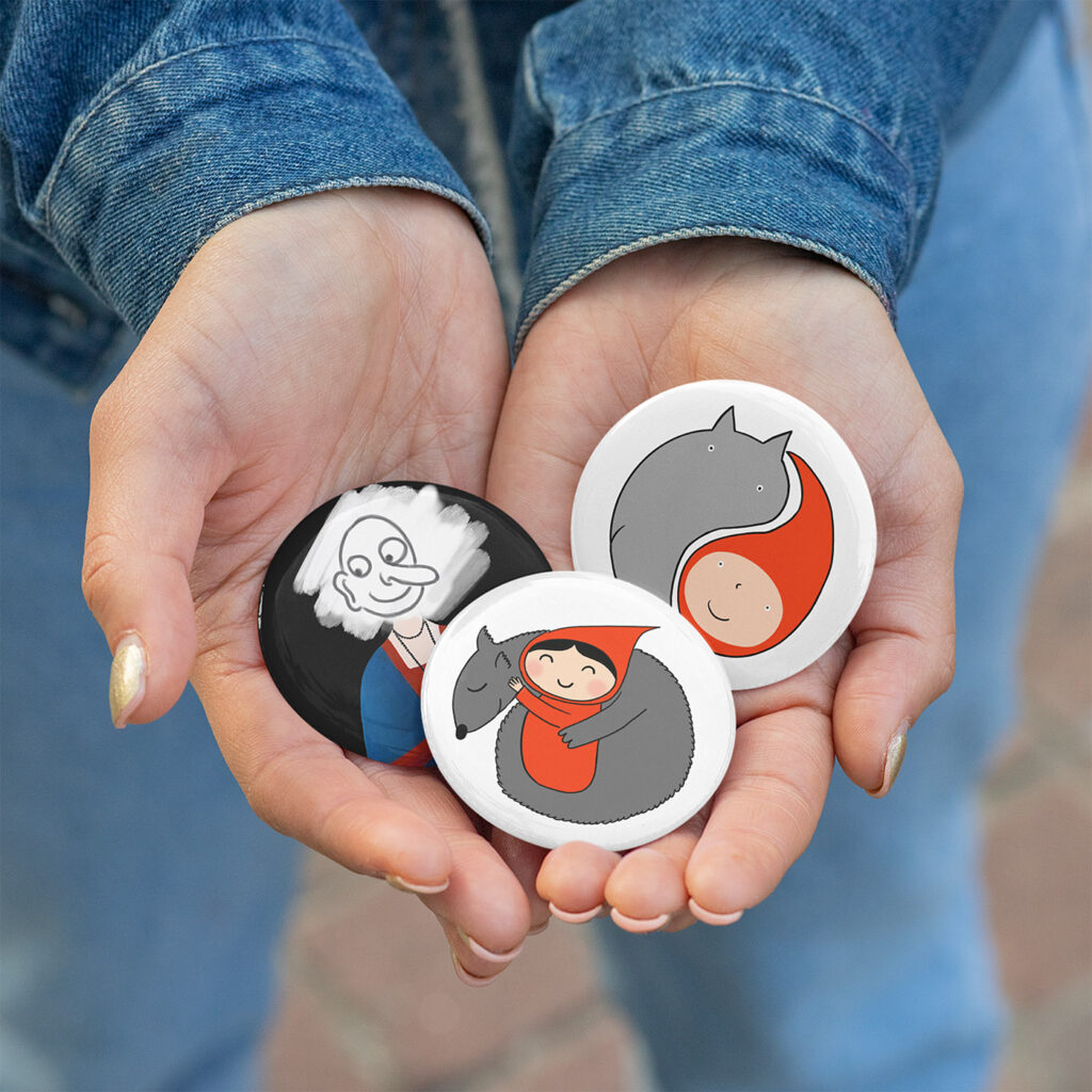 Odznak Red & Wolf - Kura Harabura